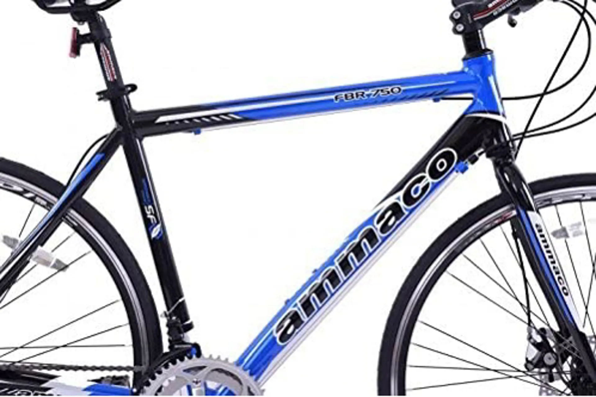 Ammaco FBR750 Road Sports Bike Black and Blue