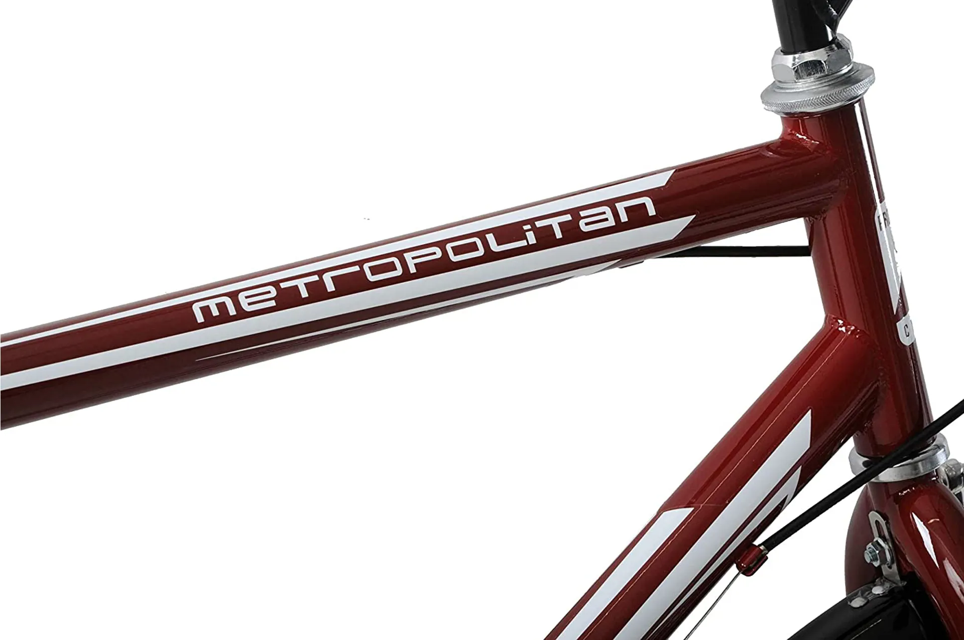 Professional Metropolitan 700c Commuter Hybrid Bike Maroon