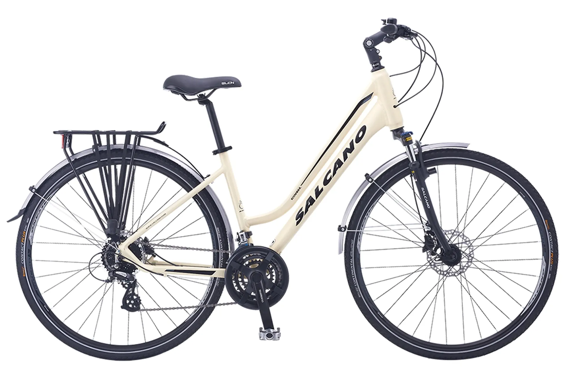 Salcano Istanbul 700c Commuter Hybrid Bike Cream