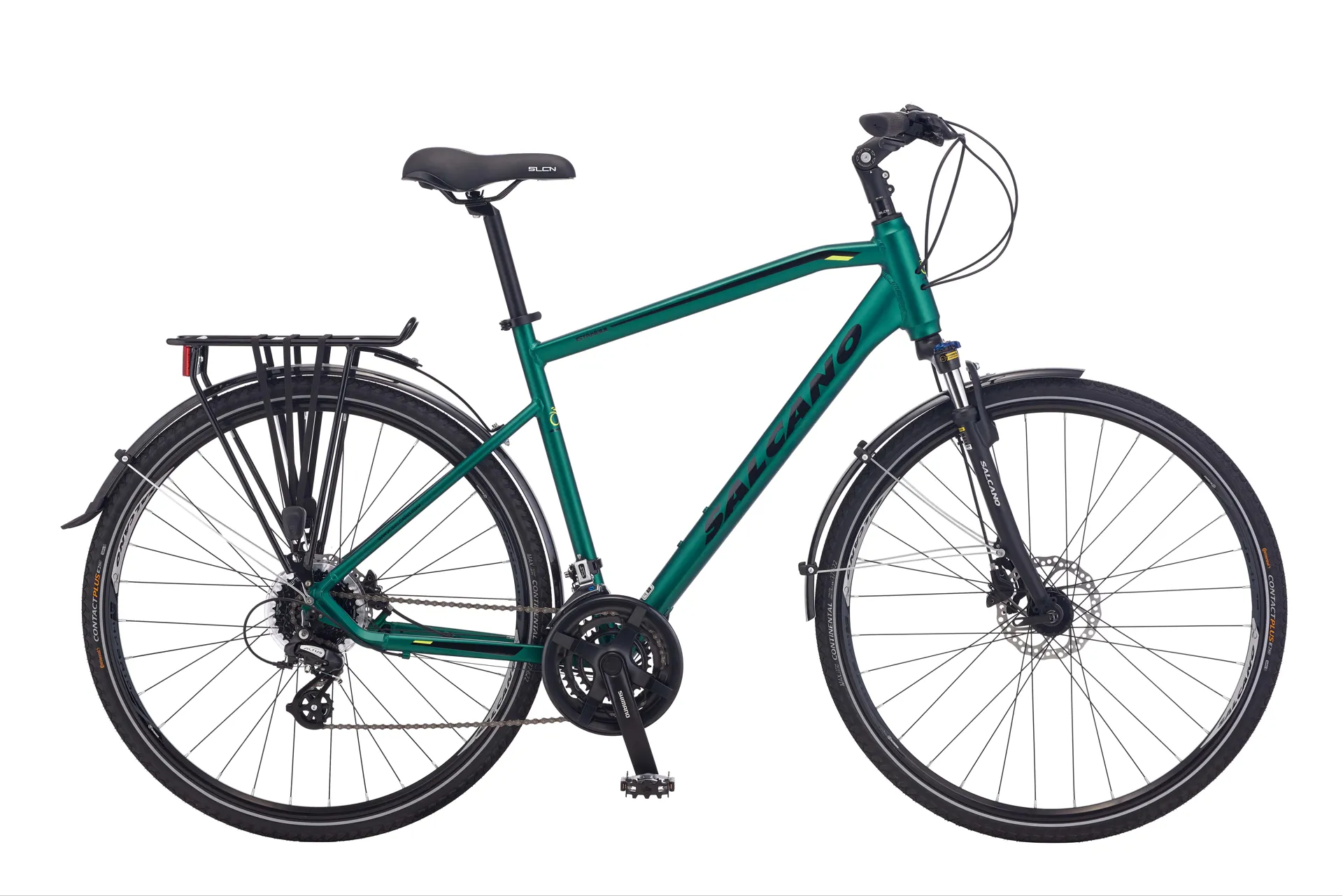 Salcano Istanbul Commuter Hybrid Bike Green